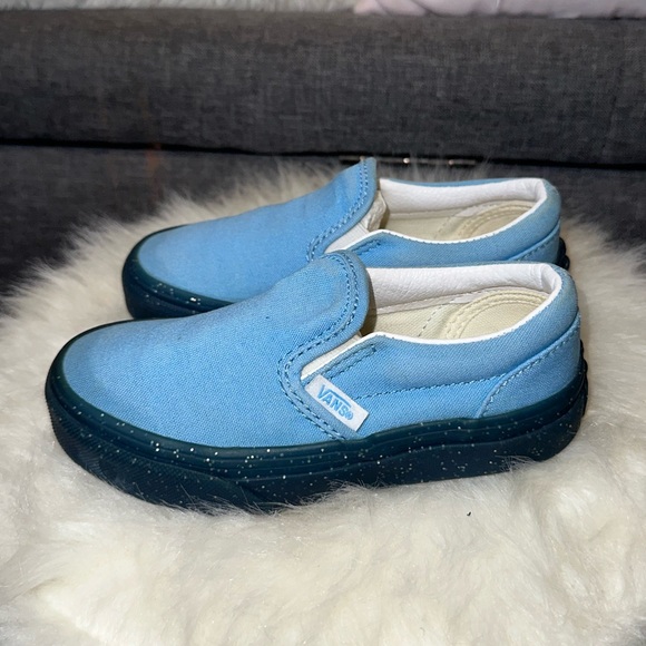 Vans | Shoes | Vans Classic Slipon Sneakers Gum Glitter Outsole Round ...